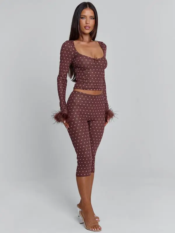 OUTCAST Mahria Polka Dot Capri