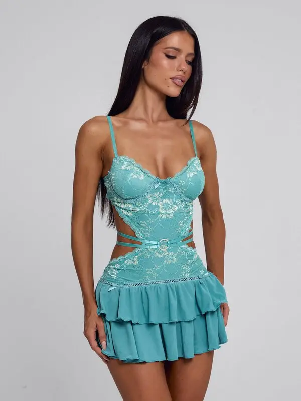 OUTCAST Santana Mini Dress - Blue