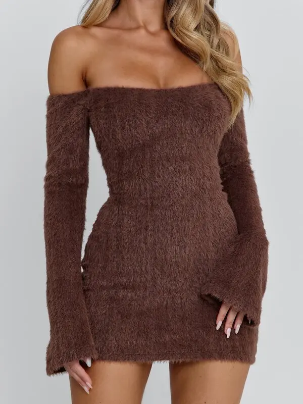 OUTCAST Juno Mini Dress - Brown