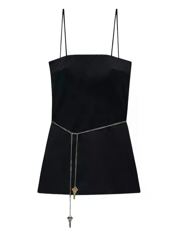 Alexander Wang Chain-embellished Mini Dress - Black