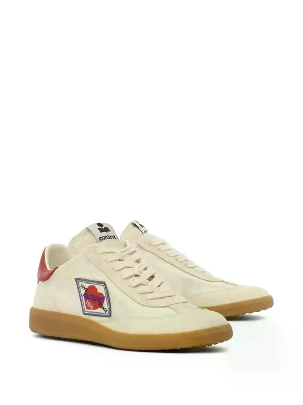 Isabel Marant Étoile Kaycee Love-patch Sneakers - Neutrals
