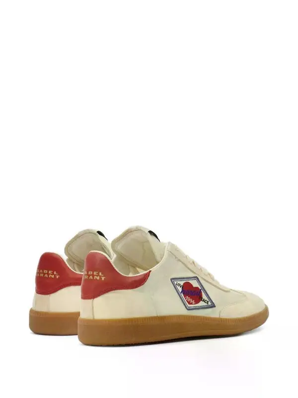 Isabel Marant Étoile Kaycee Love-patch Sneakers - Neutrals