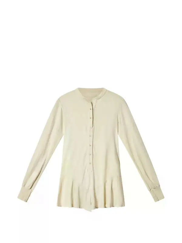 Isabel Marant Étoile Tina Buttoned Long-sleeved Playsuit - Neutrals