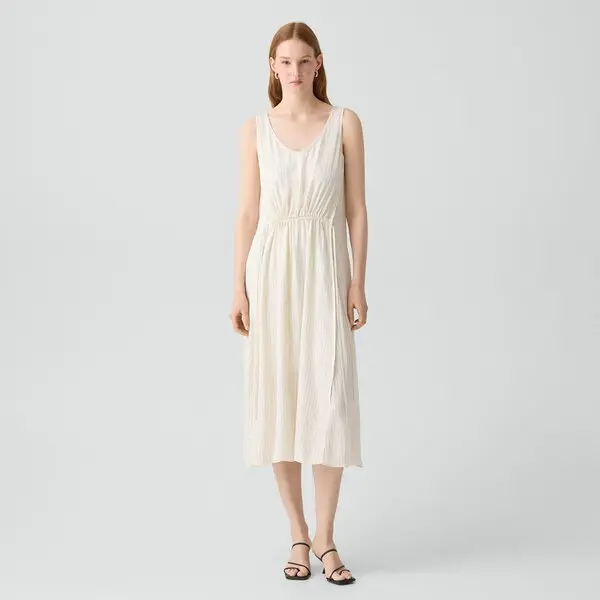 Theory Tie-waist Tank Midi Dress
