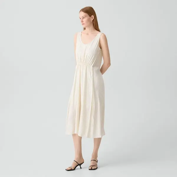 Theory Tie-waist Tank Midi Dress
