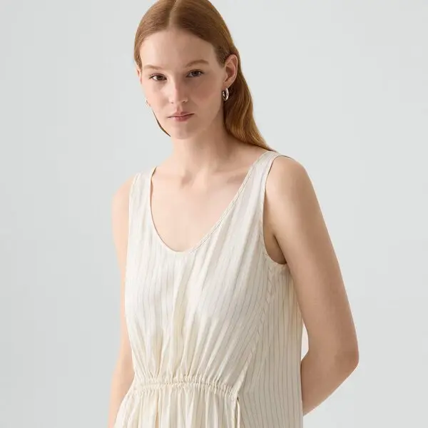 Theory Tie-waist Tank Midi Dress