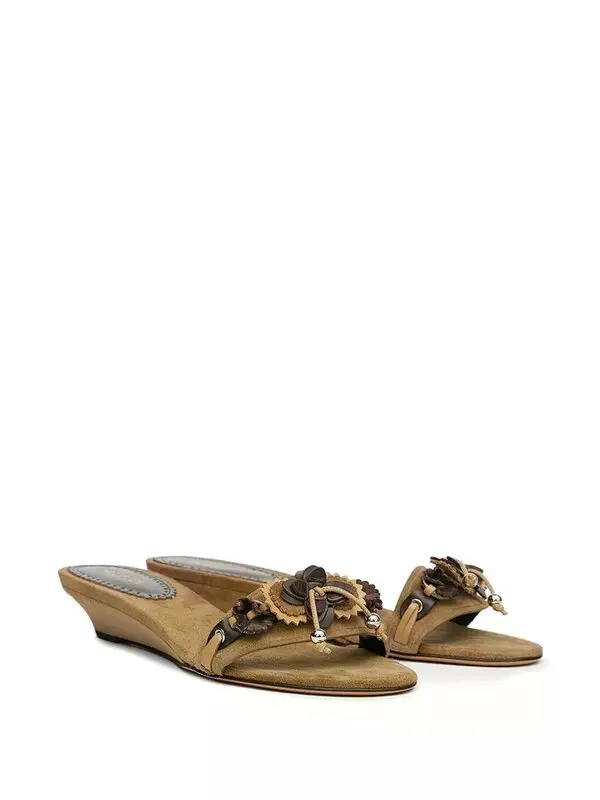 Isabel Marant Étoile Iela Embellished Wedge Mules