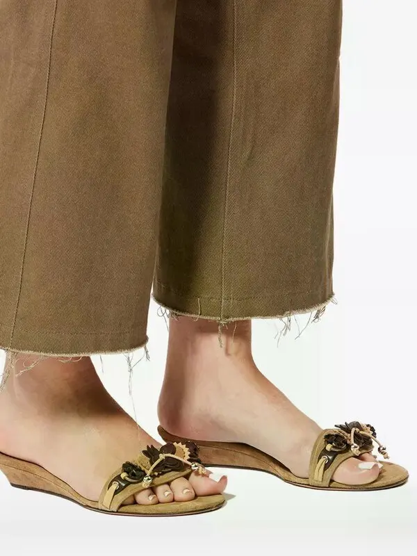Isabel Marant Étoile Iela Embellished Wedge Mules