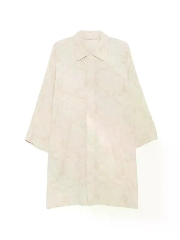 KINYAN LAM Patterned Collared Coat