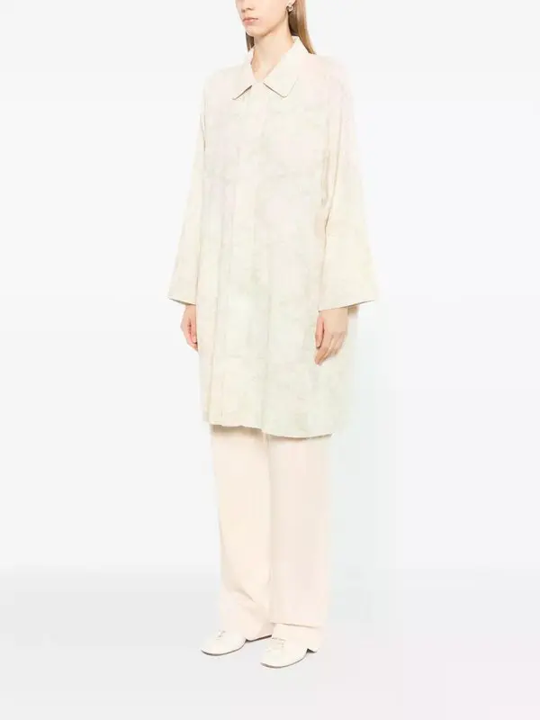 KINYAN LAM Patterned Collared Coat