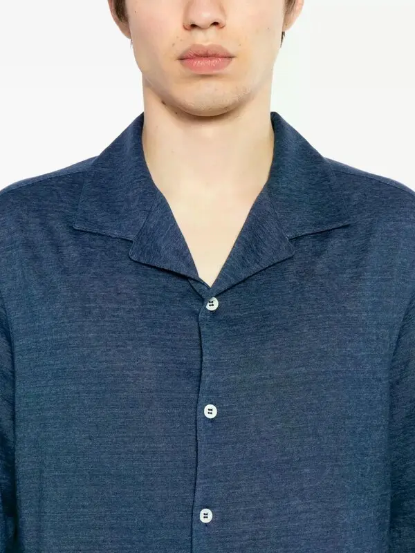 Brunello Cucinelli Camp-collar Buttoned Shirt