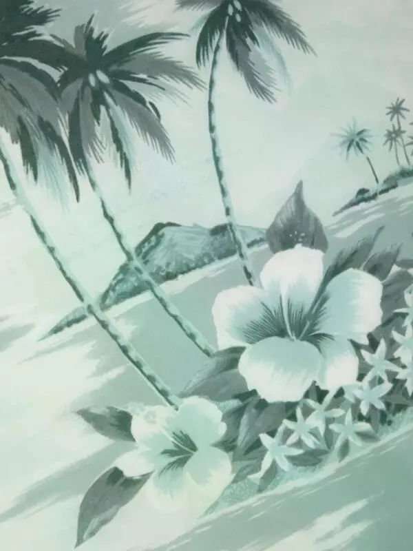 Maison Kitsuné Island-print Cotton Scarf