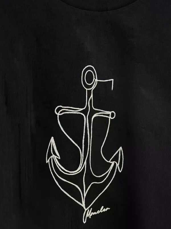 Moncler Embroidered Anchor Crewneck T-shirt
