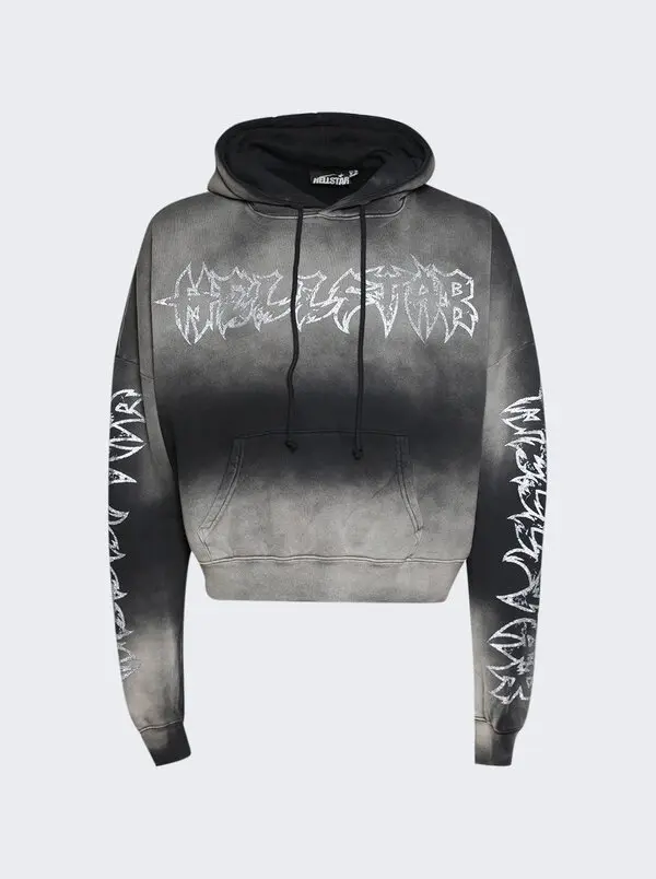 HELLSTAR Stars Shine Graffiti Hoodie - Black