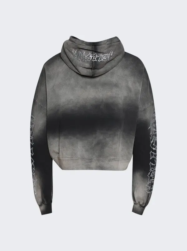 HELLSTAR Stars Shine Graffiti Hoodie - Black