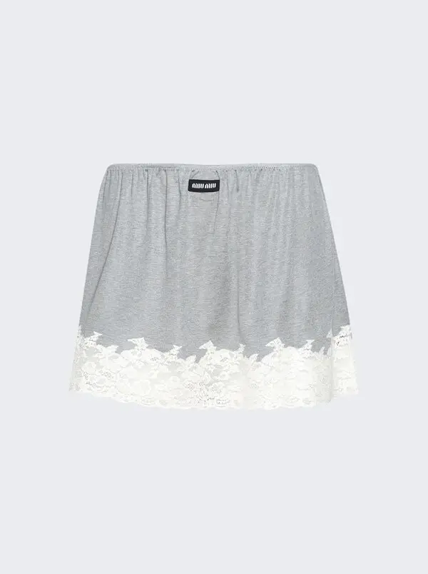Miu Miu Jersey Seta Mini Skirt