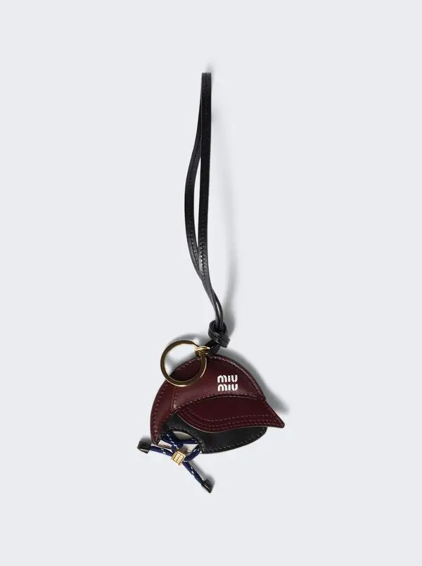 Miu Miu Cap Key Ring - Brown
