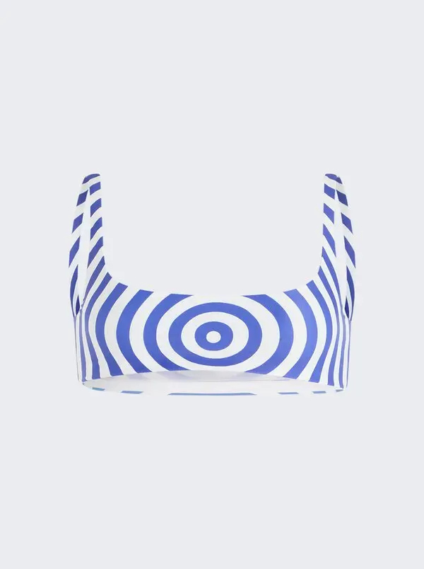 JEAN PAUL GAULTIER Lycra Micro Target Bra Blue - Navy