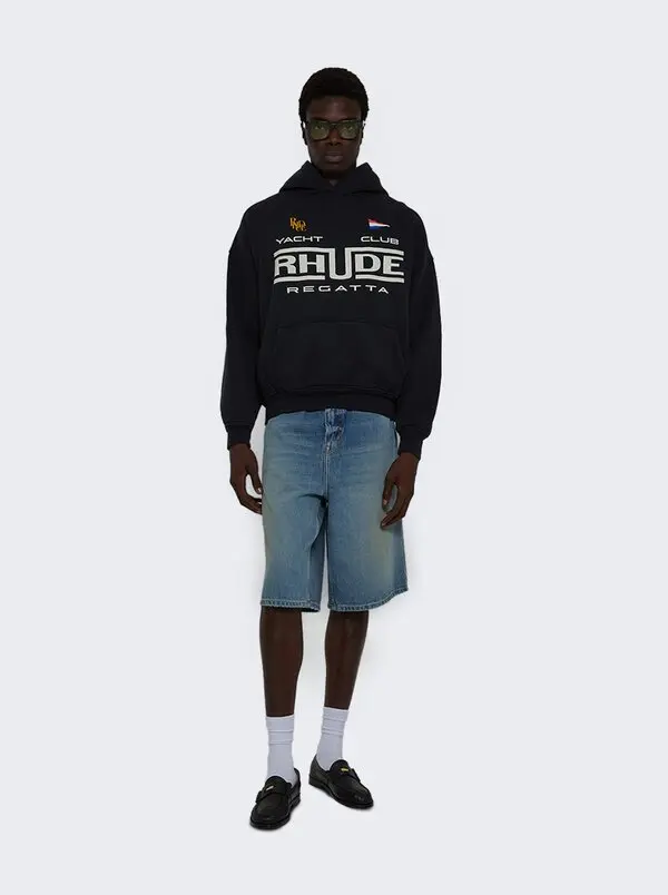 Rhude Regatta Club Hoodie - Black