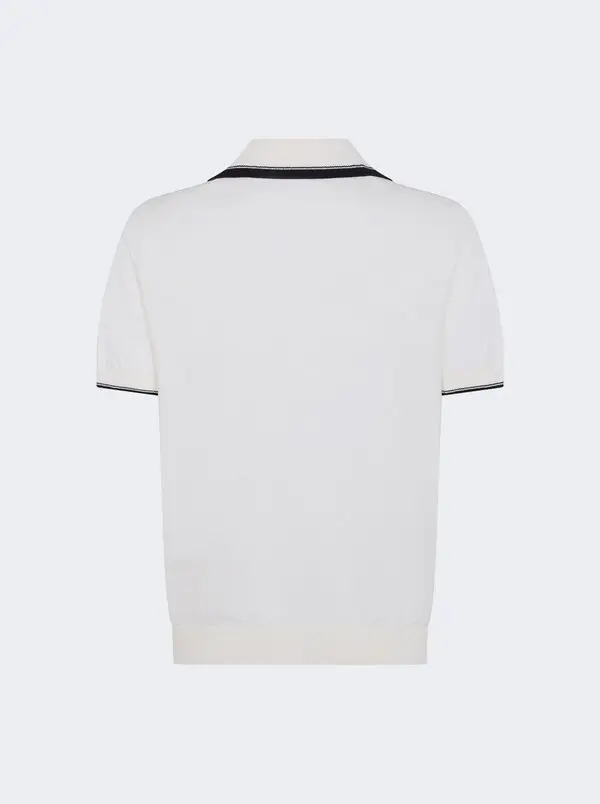 AMAN TENNIS CLUB Knitted Tennis Polo Natural