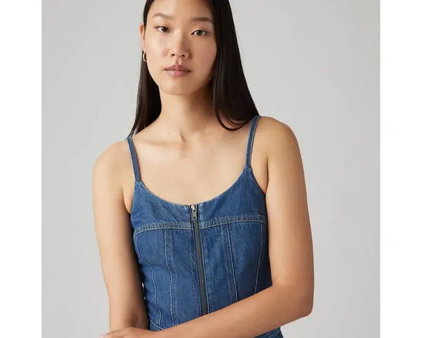 LEVI'S Bustier Denim Jumpsuit - Smashing