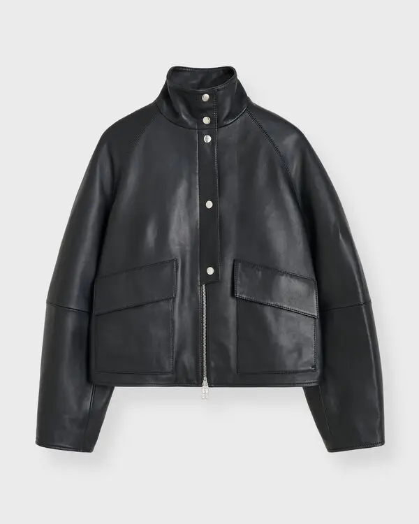BY MALENE BIRGER Suzanne Leather Jacket - Black