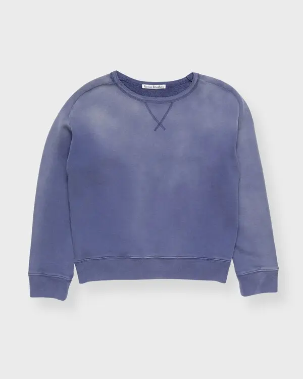 Acne Studios Washed Logo Sweatshirt - Navy