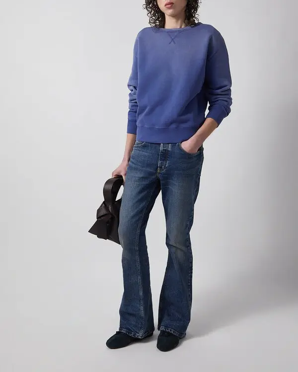 Acne Studios Washed Logo Sweatshirt - Navy