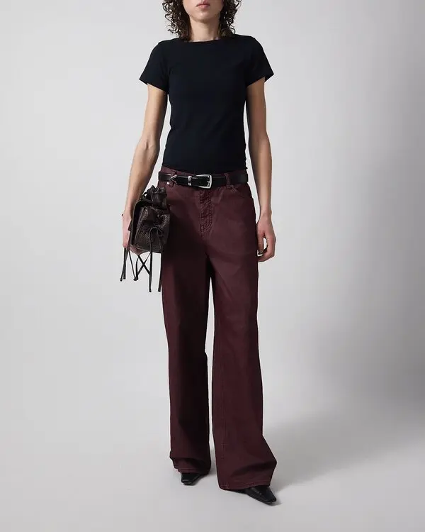 GOLDEN GOOSE Journey Melody Boyfriend Denim - Bordeaux