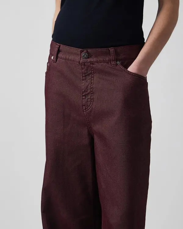 GOLDEN GOOSE Journey Melody Boyfriend Denim - Bordeaux