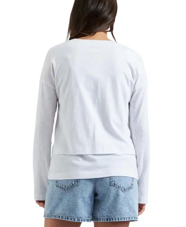 RIPE MATERNITY Long Sleeve Nursing Top - White