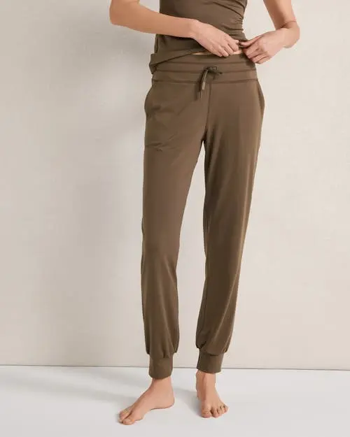 HAVEN WELL WITHIN Balance Drawstring Joggers - Deep Mocha