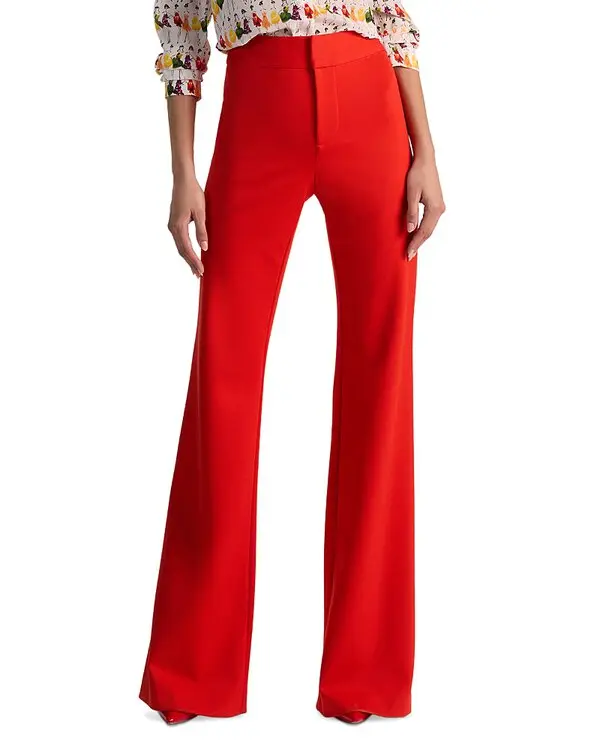 Alice + Olivia Andrew Bootcut Pants - Chili Pepper