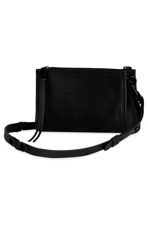 Rebecca Minkoff Small Mab Leather Crossbody Bag - Black
