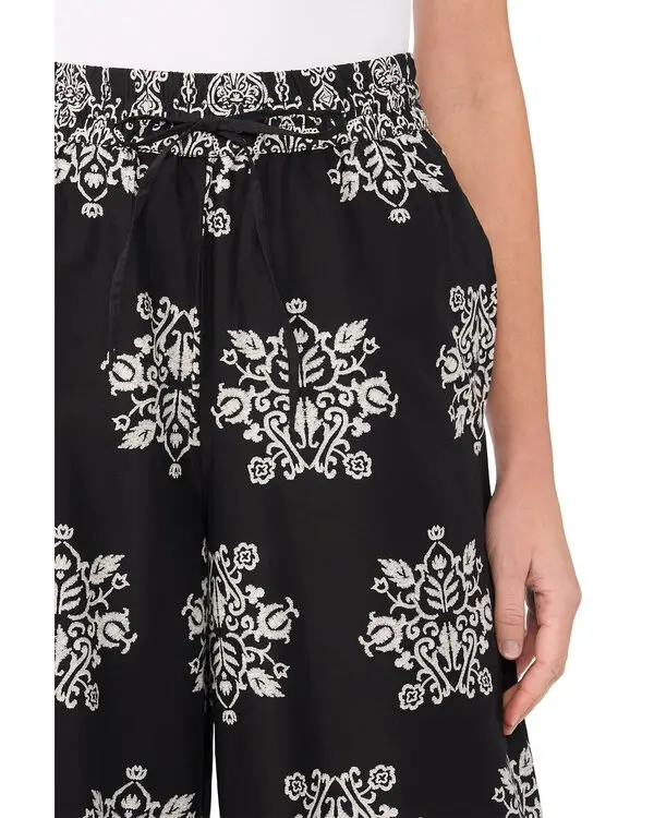 CECE DUPRAZ Wide Leg Pull On Pants - Rich Black
