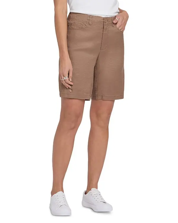 NYDJ Five-pocket Bermuda Shorts - Toasted Coconut