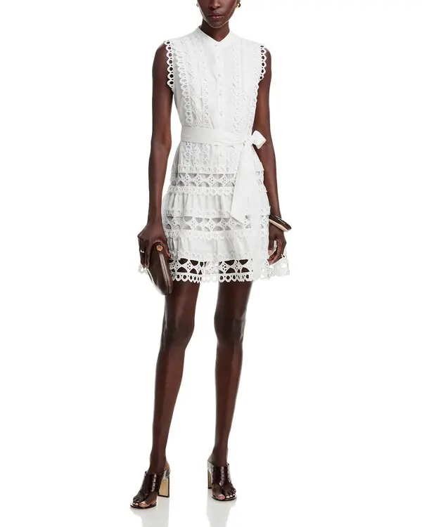 LAYERED WITH LOVE Aubrey Tie Front Shirtdress