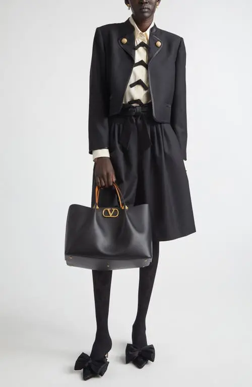 Valentino Garavani Wool And Mohair Crop Jacket