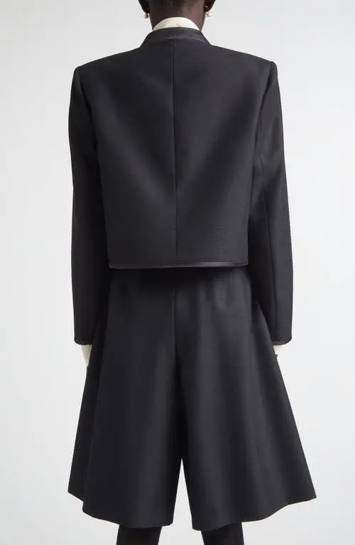 Valentino Garavani Wool And Mohair Crop Jacket
