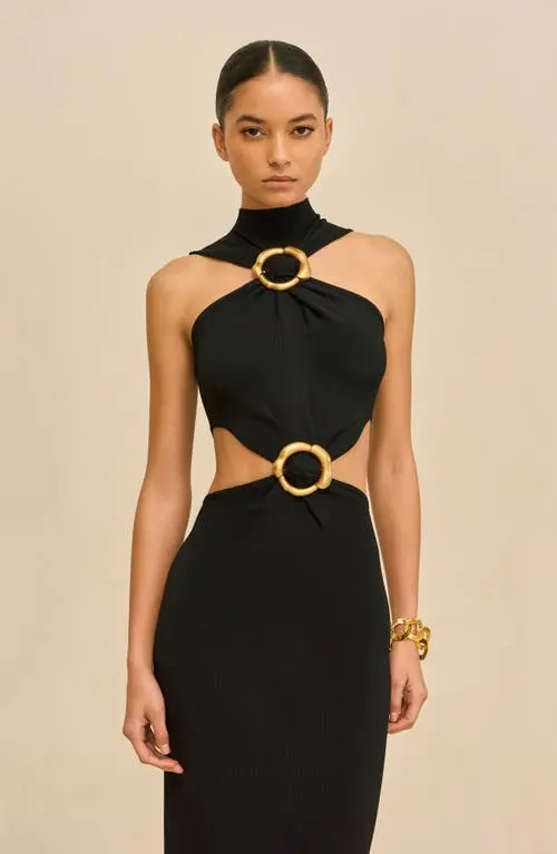 Cult Gaia Ambar Cutout Sleeveless Dress - Black