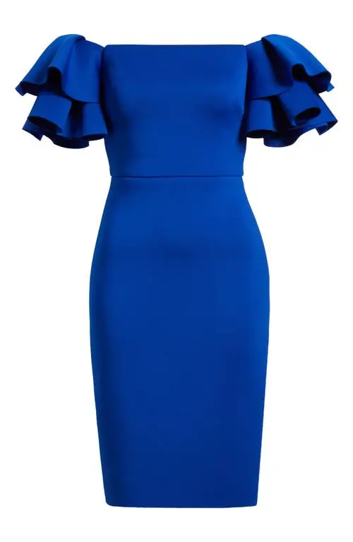 cobalt blue short cocktail dress Atlanta Strapless Mini Dress Cobalt Blue