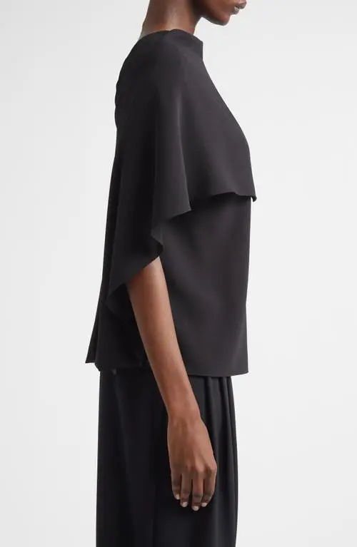 Michael Kors Wool Crepe Cape Top