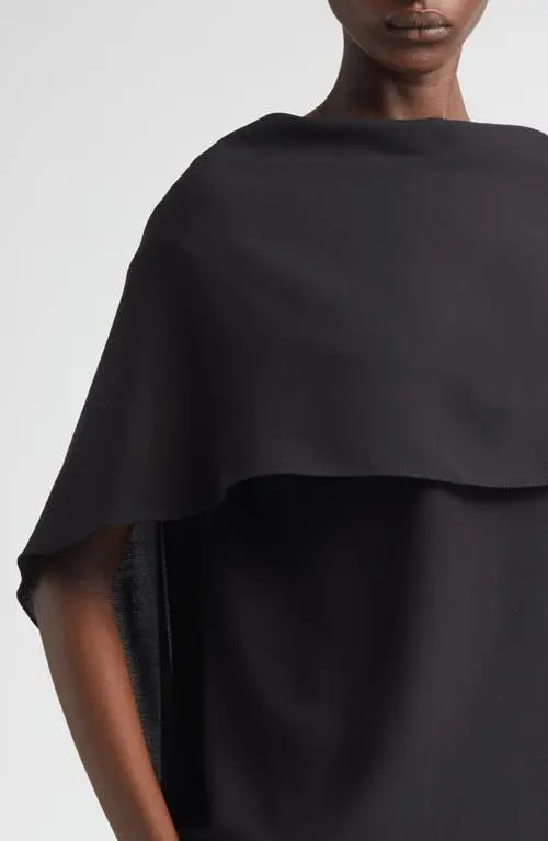 Michael Kors Wool Crepe Cape Top