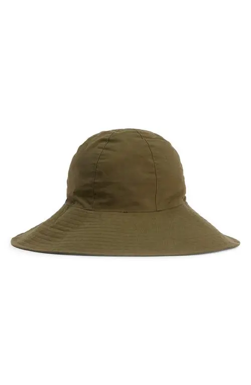 Barbour Kershope Water-resistant Waxed Cotton Bucket Hat - Dusky Green