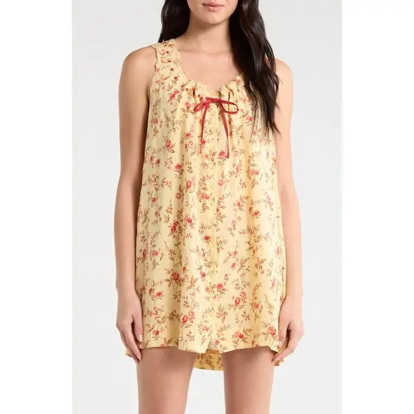 REFORMATION Holly Floral Print Sleep Dress - Wistful