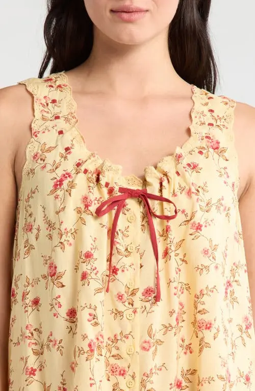 REFORMATION Holly Floral Print Sleep Dress - Wistful