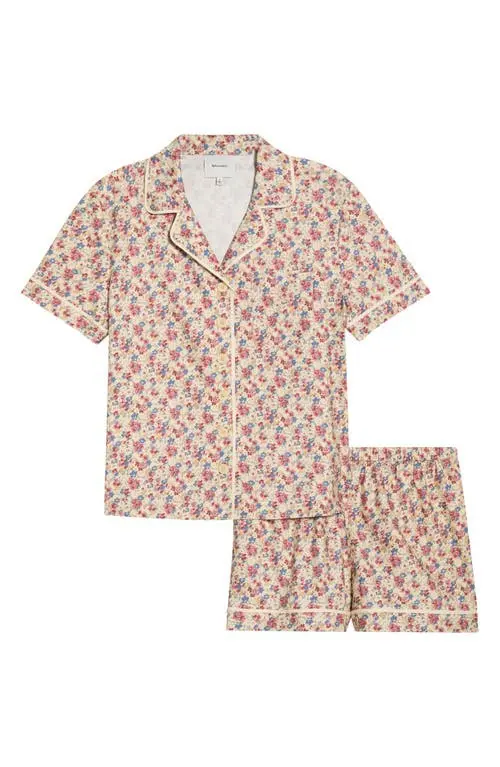 REFORMATION Blair Stretch Organic Cotton Short Pajamas - Eveline