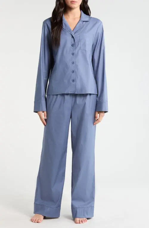 REFORMATION Coco Stretch Organic Cotton Pajamas - Cornflower