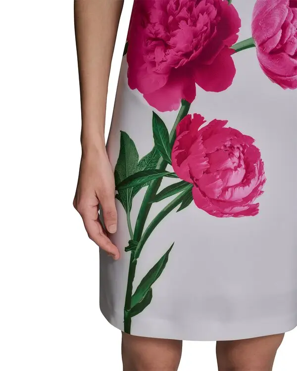 Karl Lagerfeld Paris Floral Printed A-line Dress