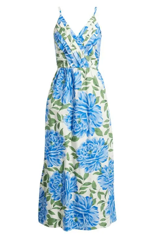 CECE DUPRAZ Floral Cotton Midi Dress